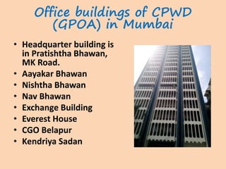 Technical textiles in Central Public Works Department | PPTX