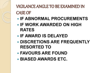 Vigilance related issues in procurement of works | PPTX
