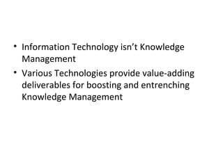 Knowledge Management System & Technology | PPT