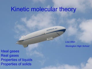 Kinetic Molecular theory | PPT