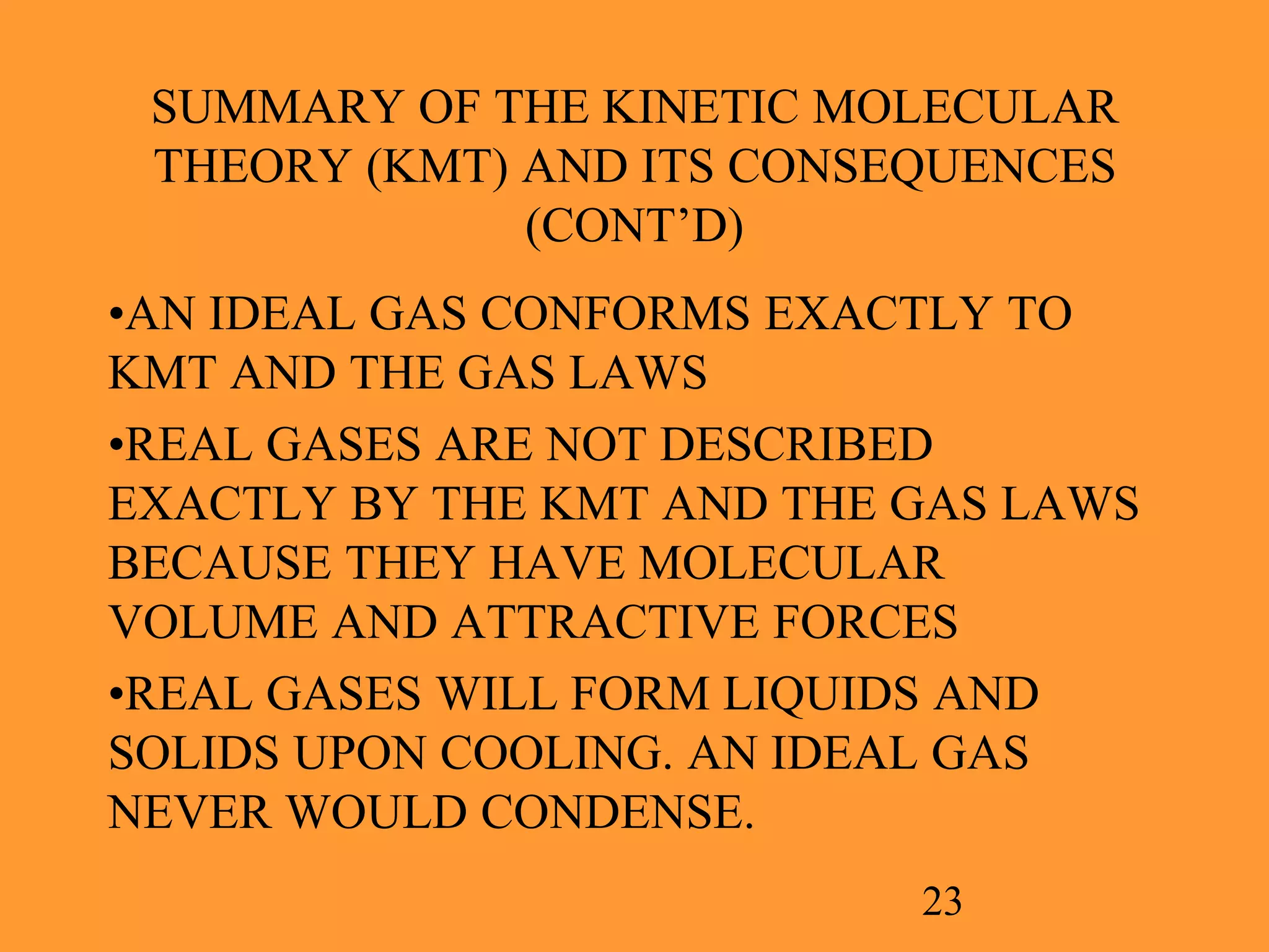 The Kinetic Molecular Theory | PPSX