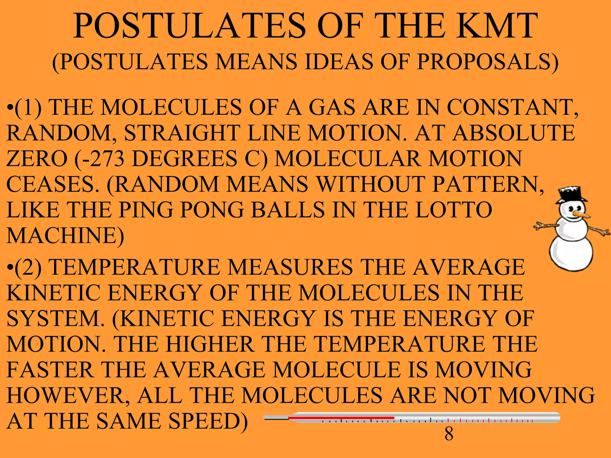The Kinetic Molecular Theory | PPSX