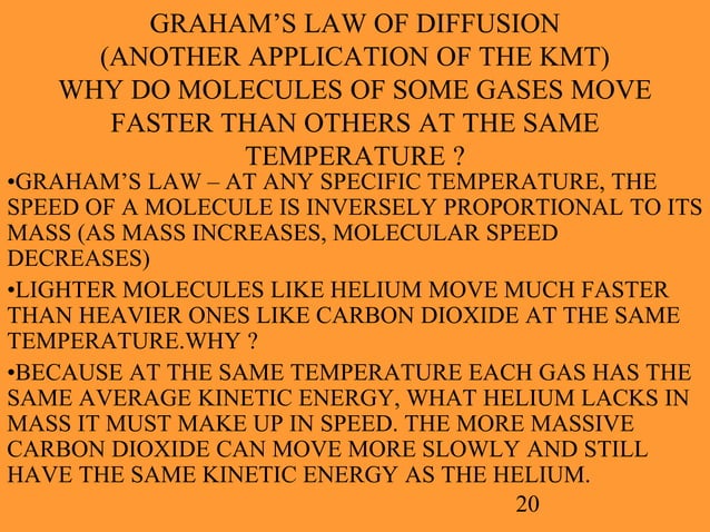 The Kinetic Molecular Theory | PPSX