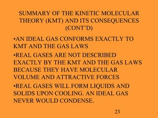 The Kinetic Molecular Theory | PPSX