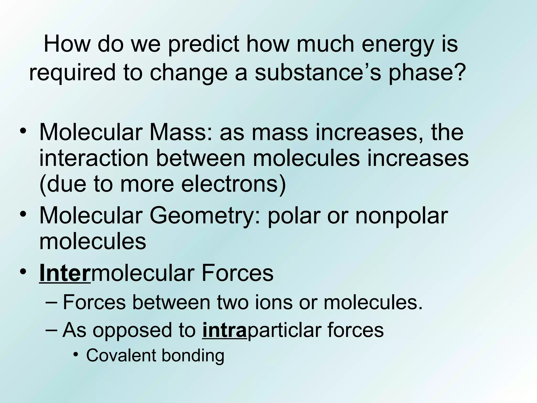 Kmt, intermolecular forces, intro energy | PPT