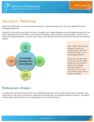 KM using Open Source | PDF | Internet | Computing