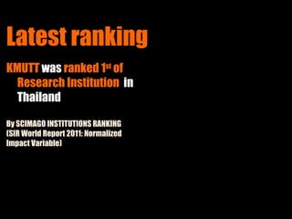 KMUTT IA | PPT