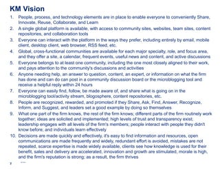 Knowledge Management Vision | PPT