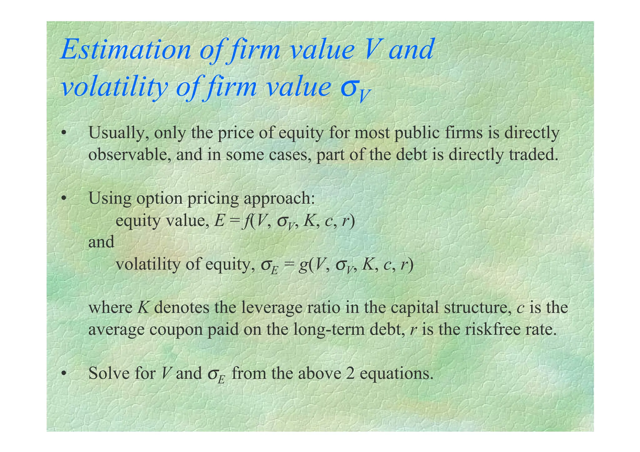 KMV Model (PPT)aaaaaaaaaaaaaaaaaaaaaa.pdf