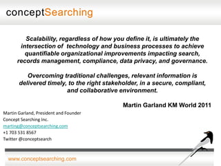 KMWorld Martin Briefing | PPT