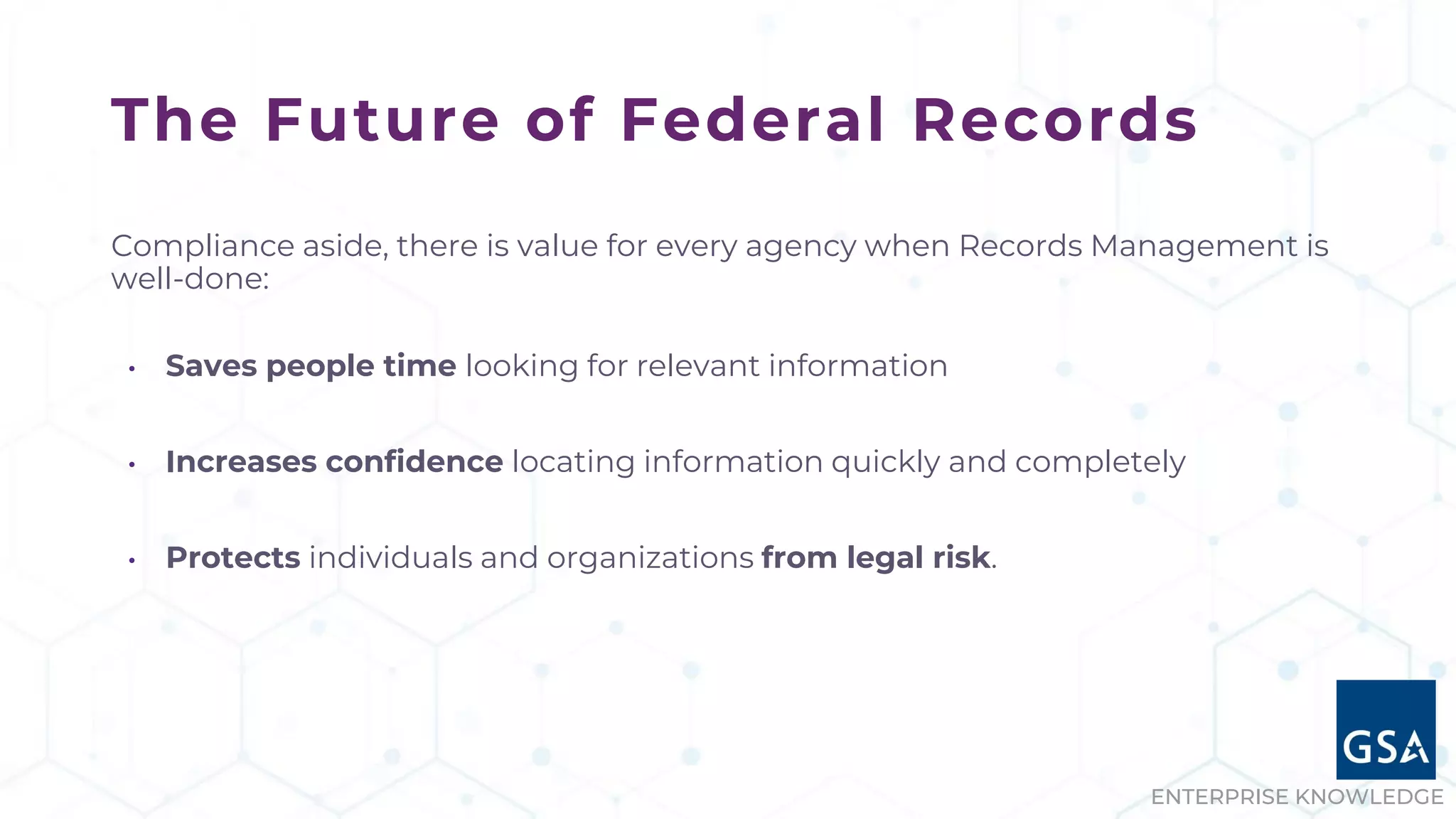 Road Maps & Roadblocks to Federal Electronic Records Management | PPT