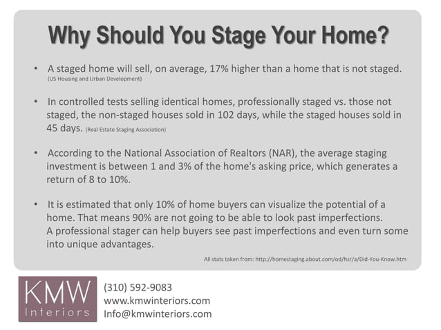 KMW Interiors: Home Staging Portfolio and Rates | PPT