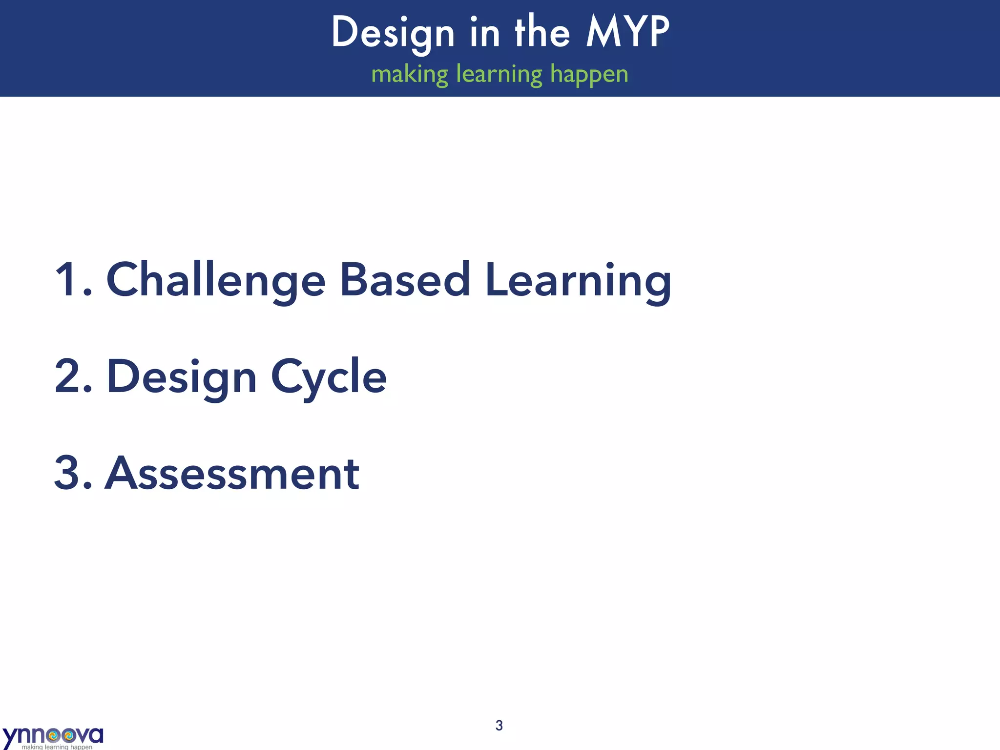 Design in the IB Middle Year Program (MYP) | PDF