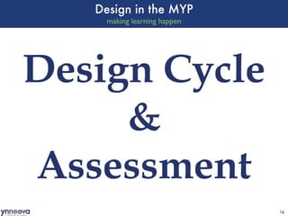 Design in the IB Middle Year Program (MYP) | PDF