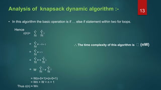 Knapsack Dynamic | PPT