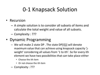 Knapsack dp | PDF