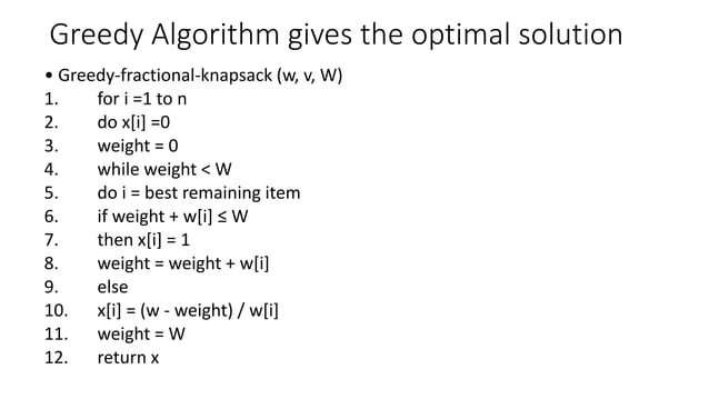 Knapsack problem | PPT