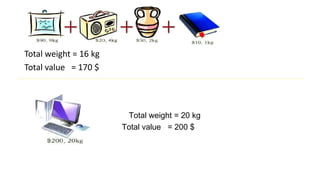 Knapsack problem | PPTX