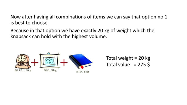 Knapsack problem | PPT