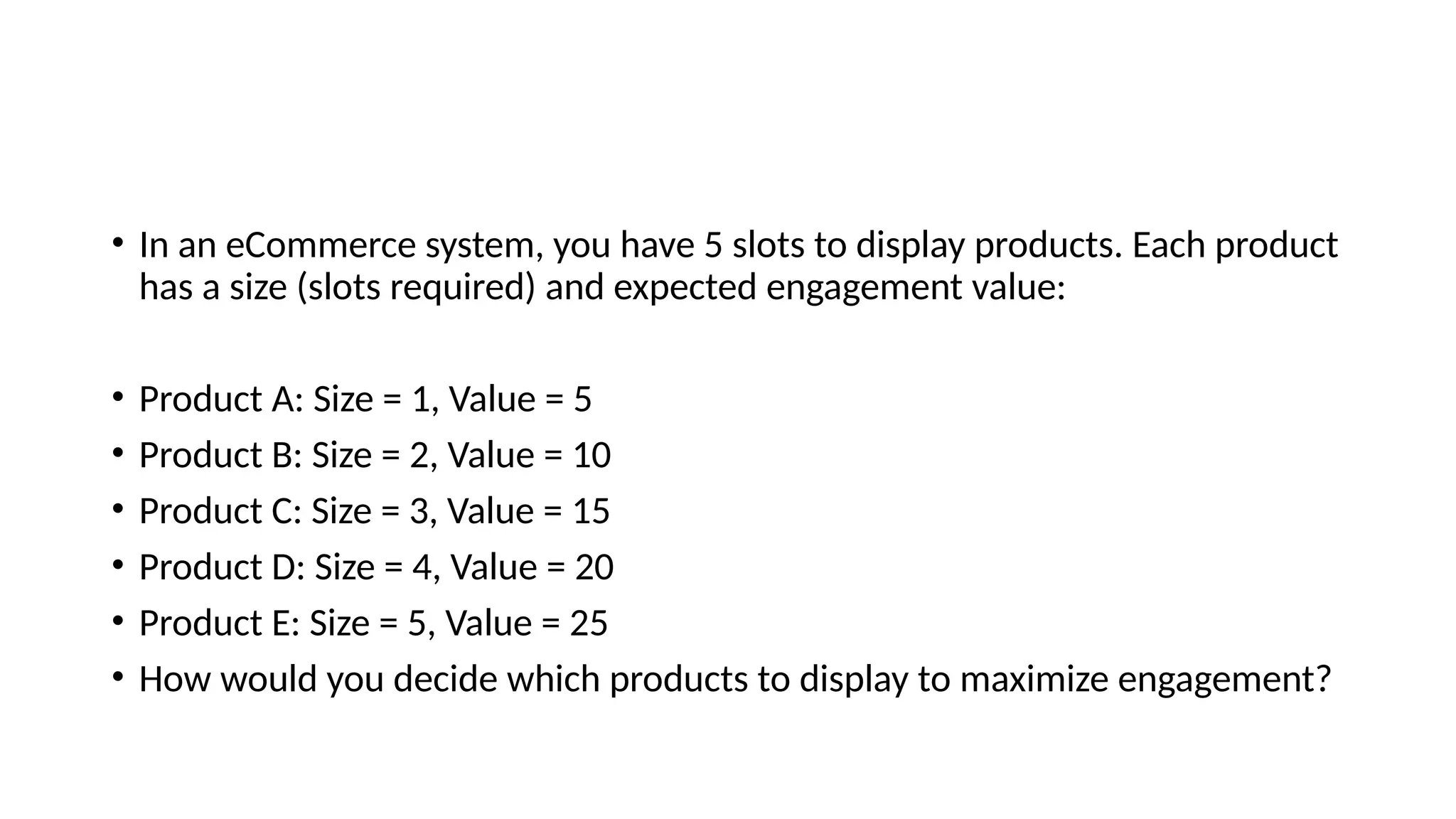 Knapsack problem based questions for practice | PPTX