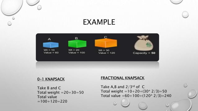 Knapsack problem algorithm, greedy algorithm | PPT Knapsack problem algorithm, greedy algorithm | PPT