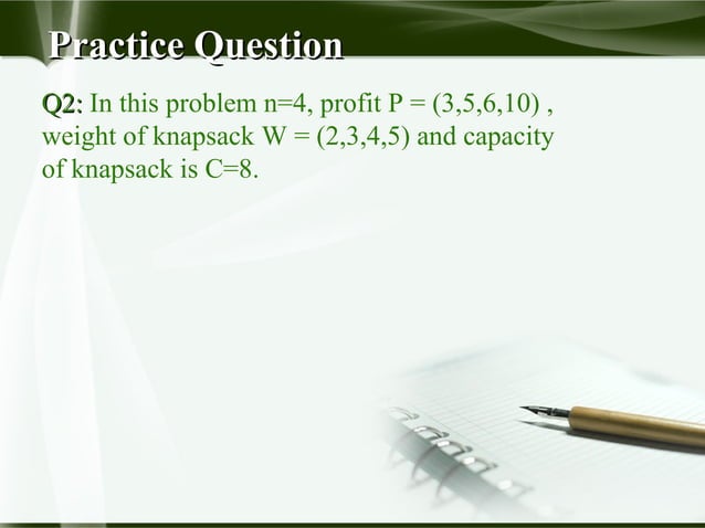 Knapsack problem using fixed tuple | PPT | Programming Languages ... Knapsack problem using fixed tuple | PPT | Programming Languages ...