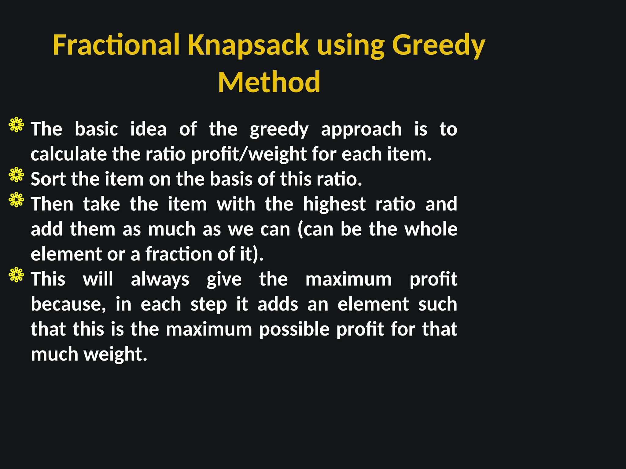Knapsack problem using Greedy method.pptx