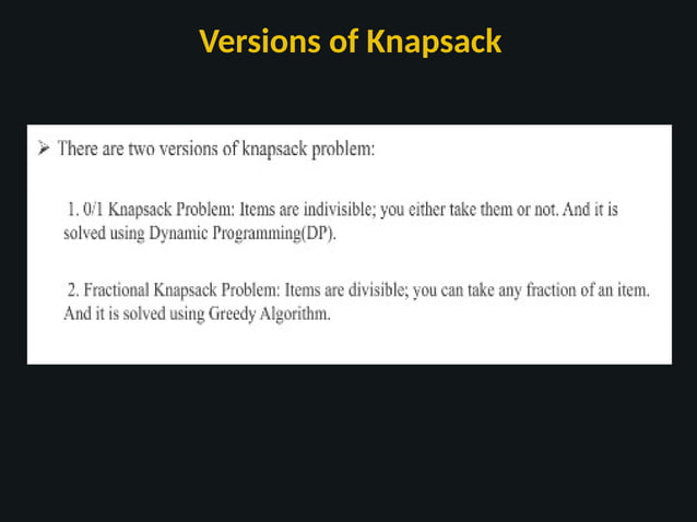 Knapsack problem using Greedy method.pptx