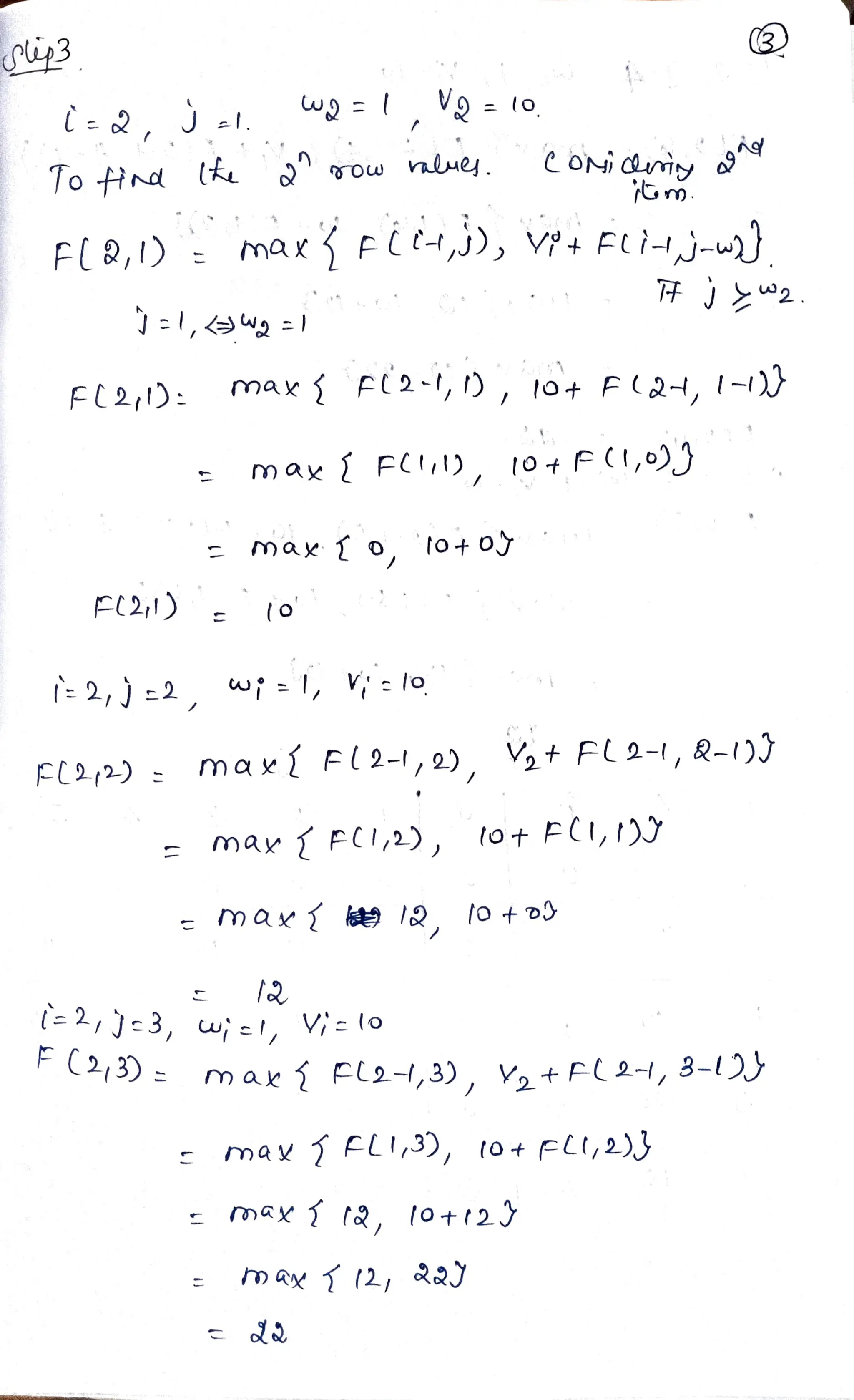 Knapsack Problem Using Dynamic Programmingpdf 5515