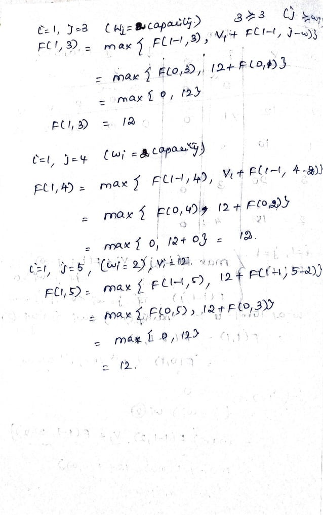Knapsack Problem Using Dynamic Programming Pdf