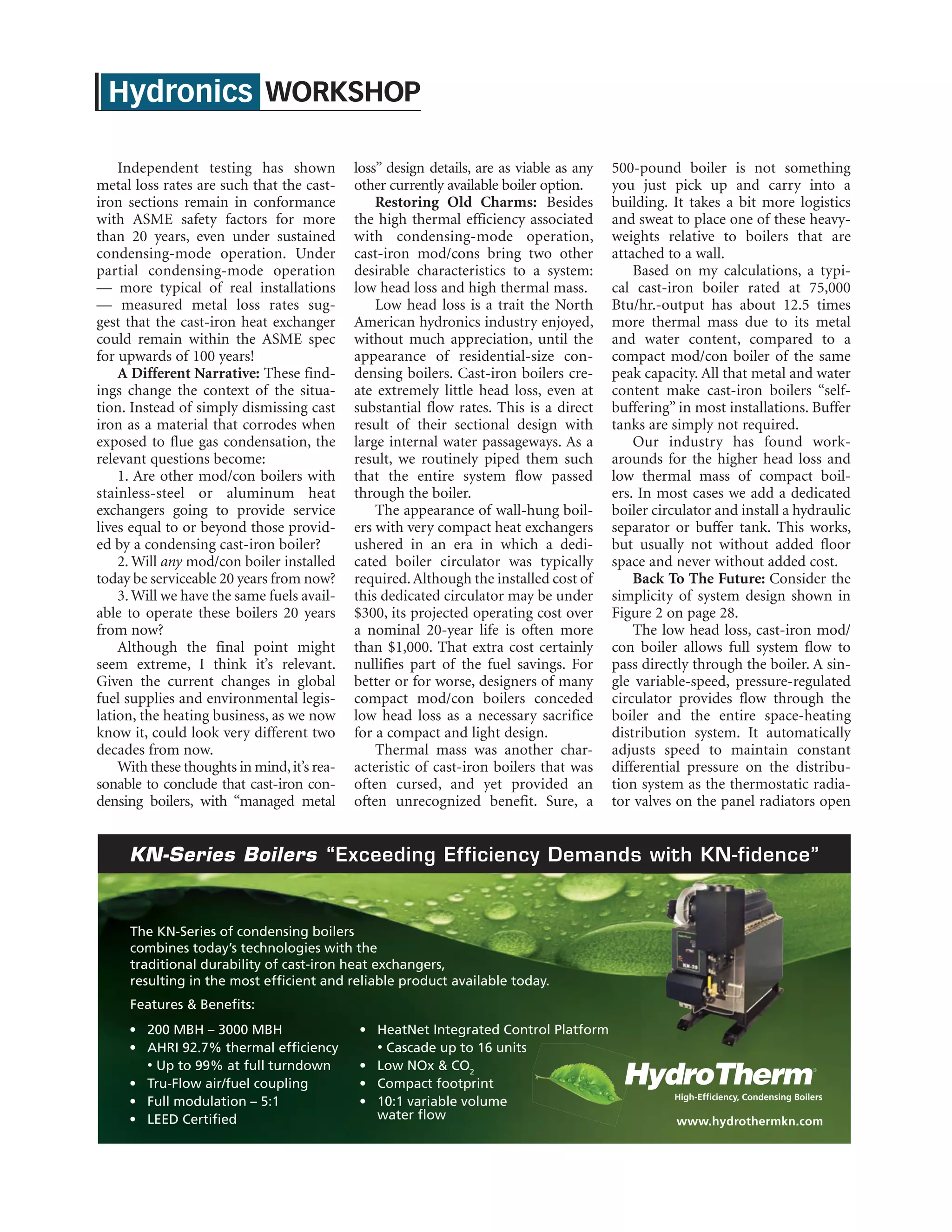 Don't Write Them Off, Cast Iron Boilers Still Have a Future | PDF