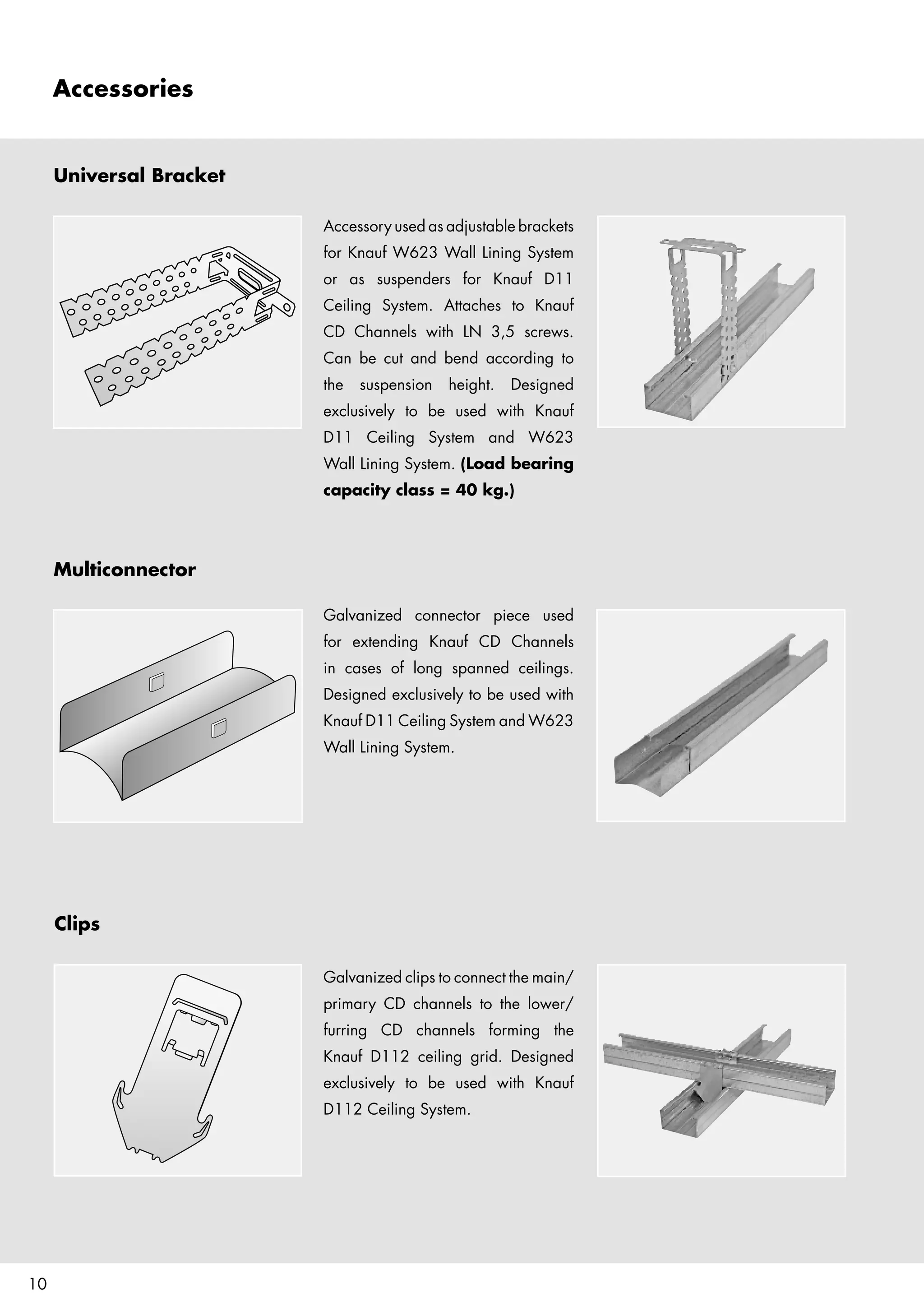 08-Working details-ceiling-Knauf metal profiles_brochure | PDF