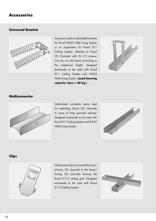 08-Working details-ceiling-Knauf metal profiles_brochure | PDF