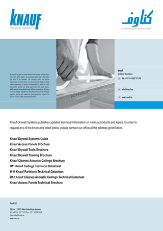 08-Working details-ceiling-Knauf metal profiles_brochure | PDF