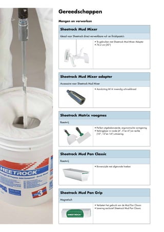 Knauf Sheetrock gebruiksklare vul- en finishpasta's | PDF