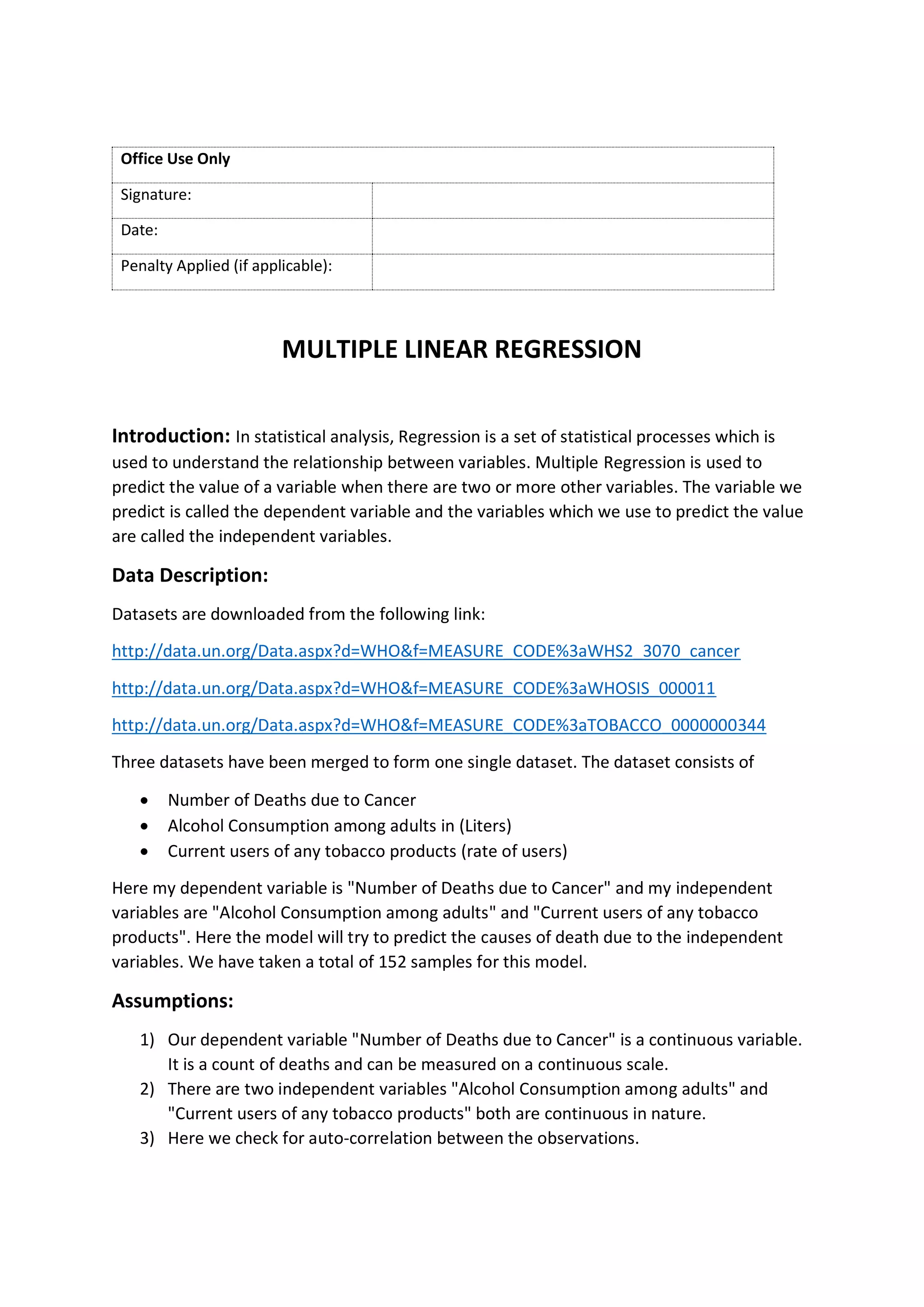 Regression and Classification Analysis | PDF