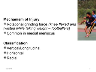 Lesions of the Menisci | PPT