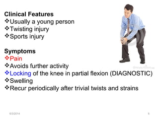 Lesions of the Menisci | PPT | Death, Injury, or Military Conflict ...