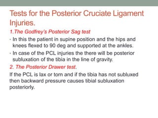 Anatomy and Examination of the Knee | PPTX