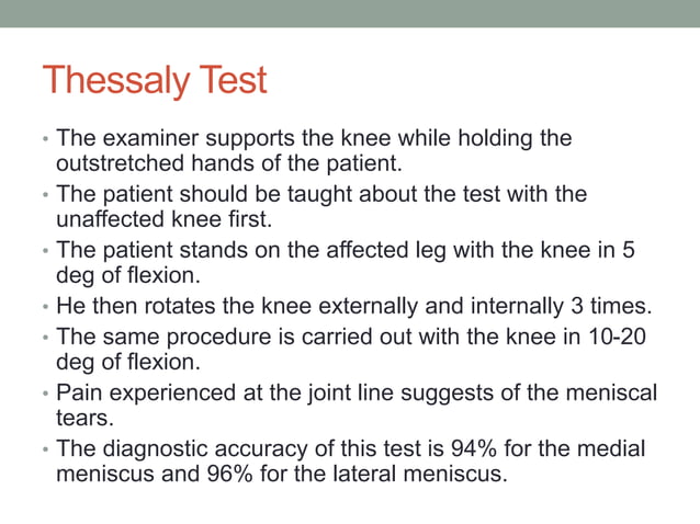 Anatomy and Examination of the Knee