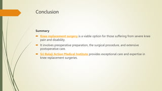 Knee Replacement Surgery hospital in delhi | PPT