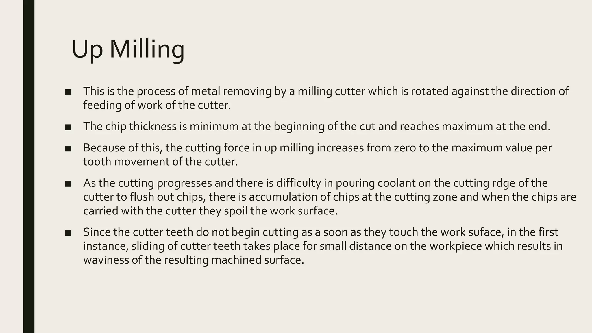 Knee and column milling machines | PPTX