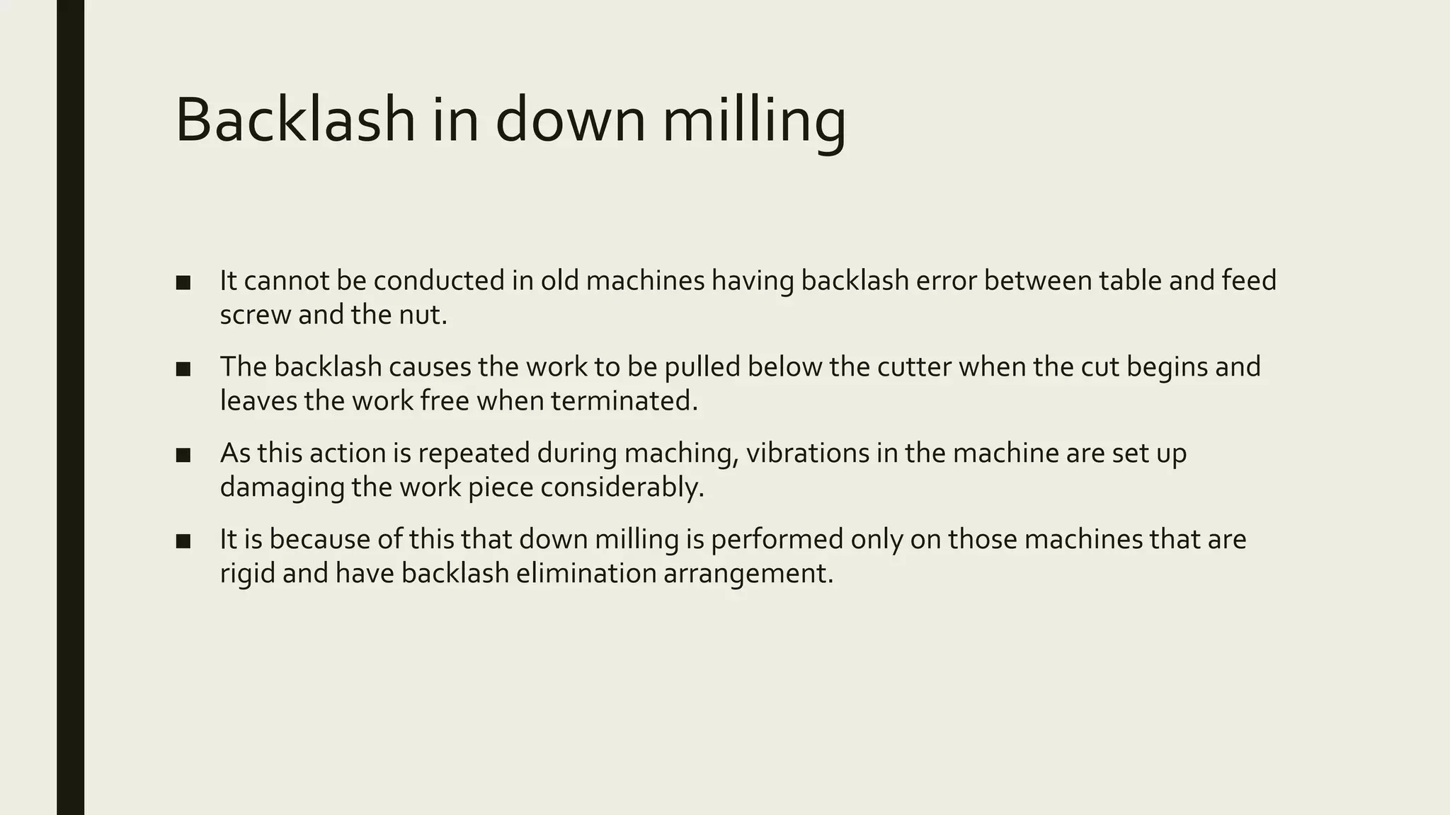 Knee and column milling machines | PPTX
