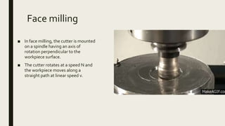 Knee and column milling machines | PPTX