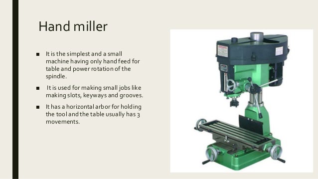 Knee and column milling machines