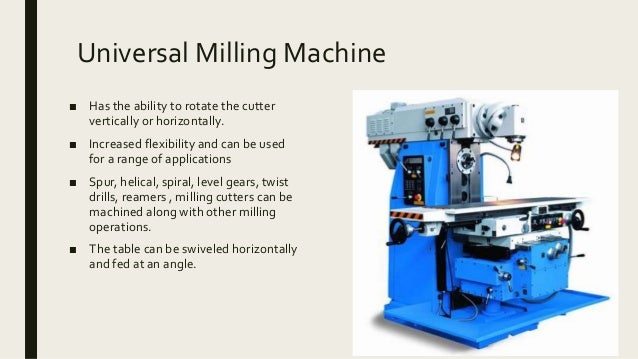 Knee and column milling machines