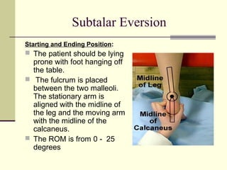 Knee & ankle goiometry | PPT