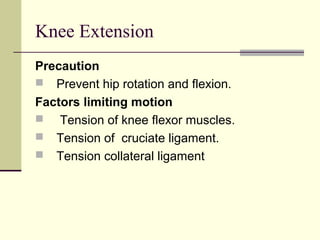 Knee & ankle goiometry | PPT