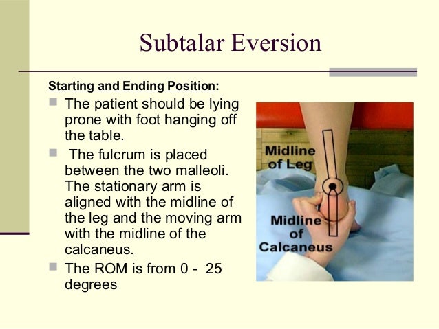 Knee & ankle goiometry