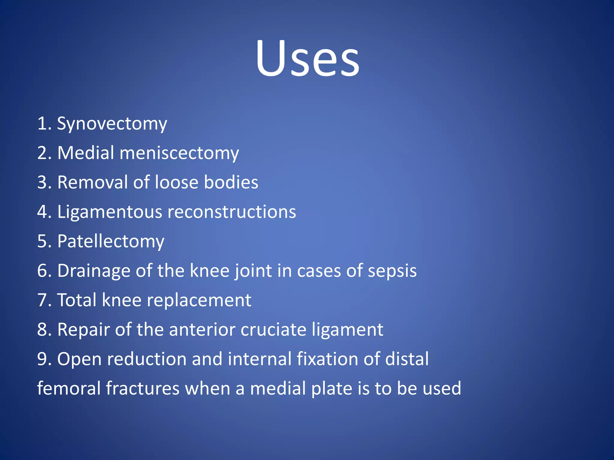 Surgical approaches to knee and ankle joints | PPTX
